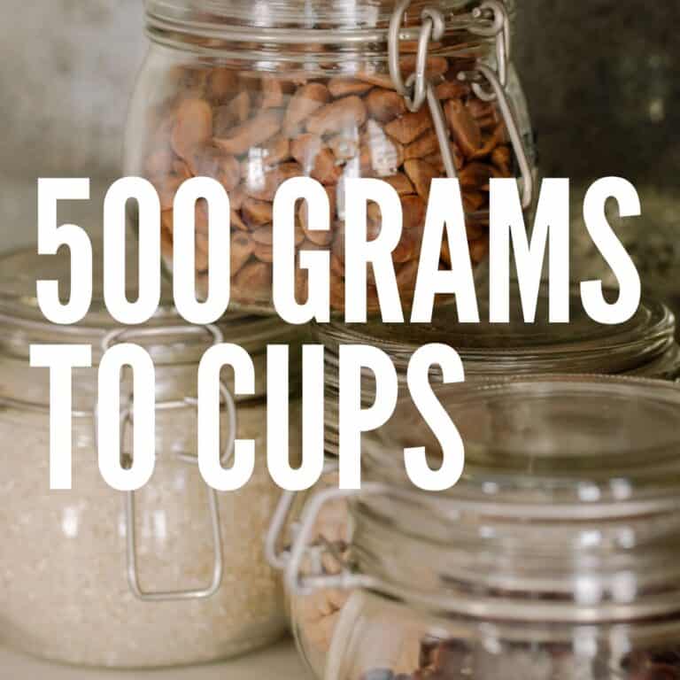 500 Grams To Cups – Baking Like a Chef