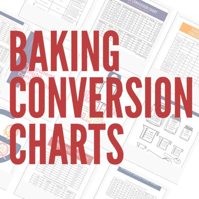 11 Baking Conversion Charts (Free Printables) – Baking Like a Chef