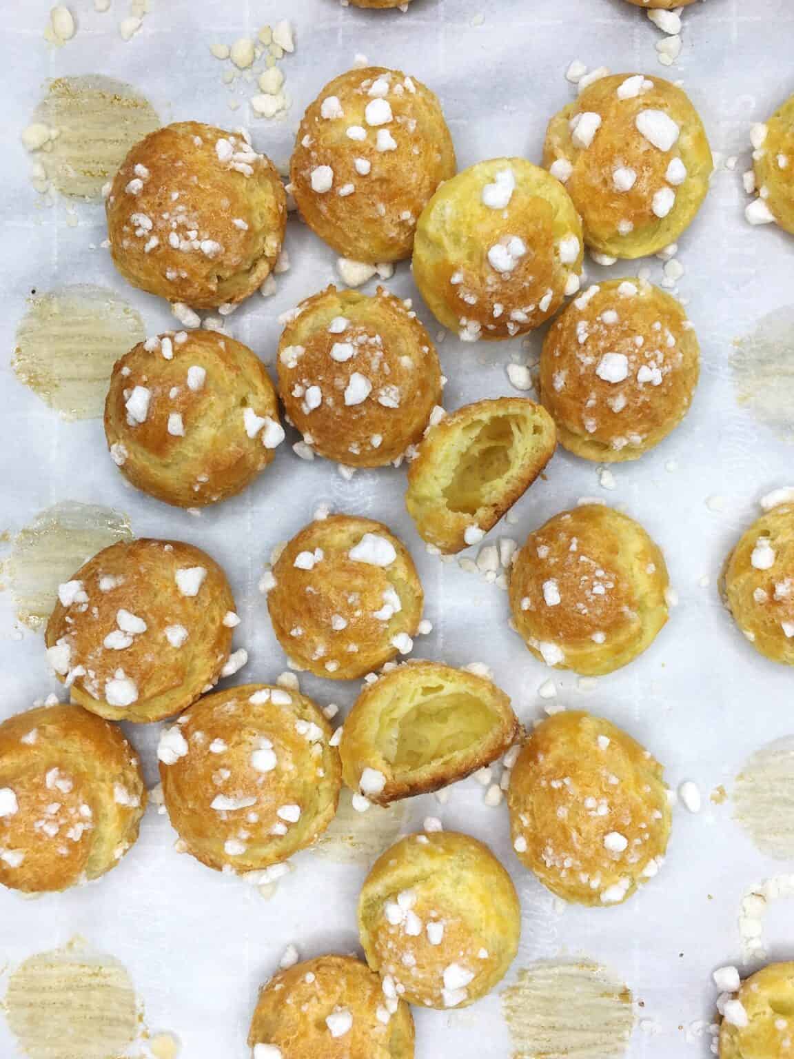 Chouquettes (French Sugar Puffs) – Baking Like a Chef