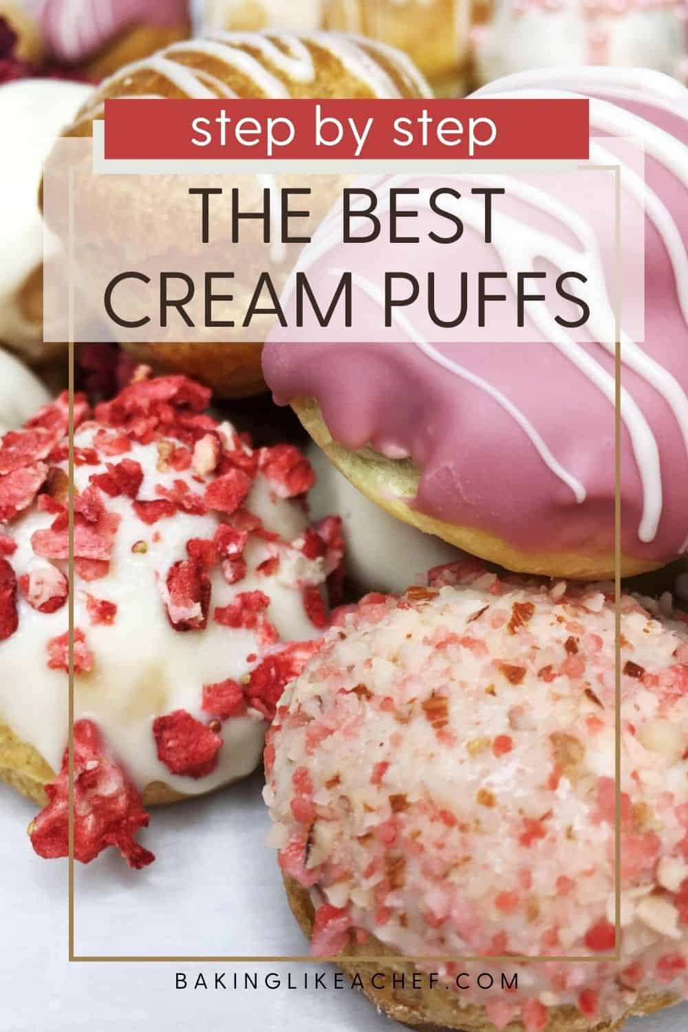 Heart-Shaped Cream Puffs Dessert – Baking Like a Chef