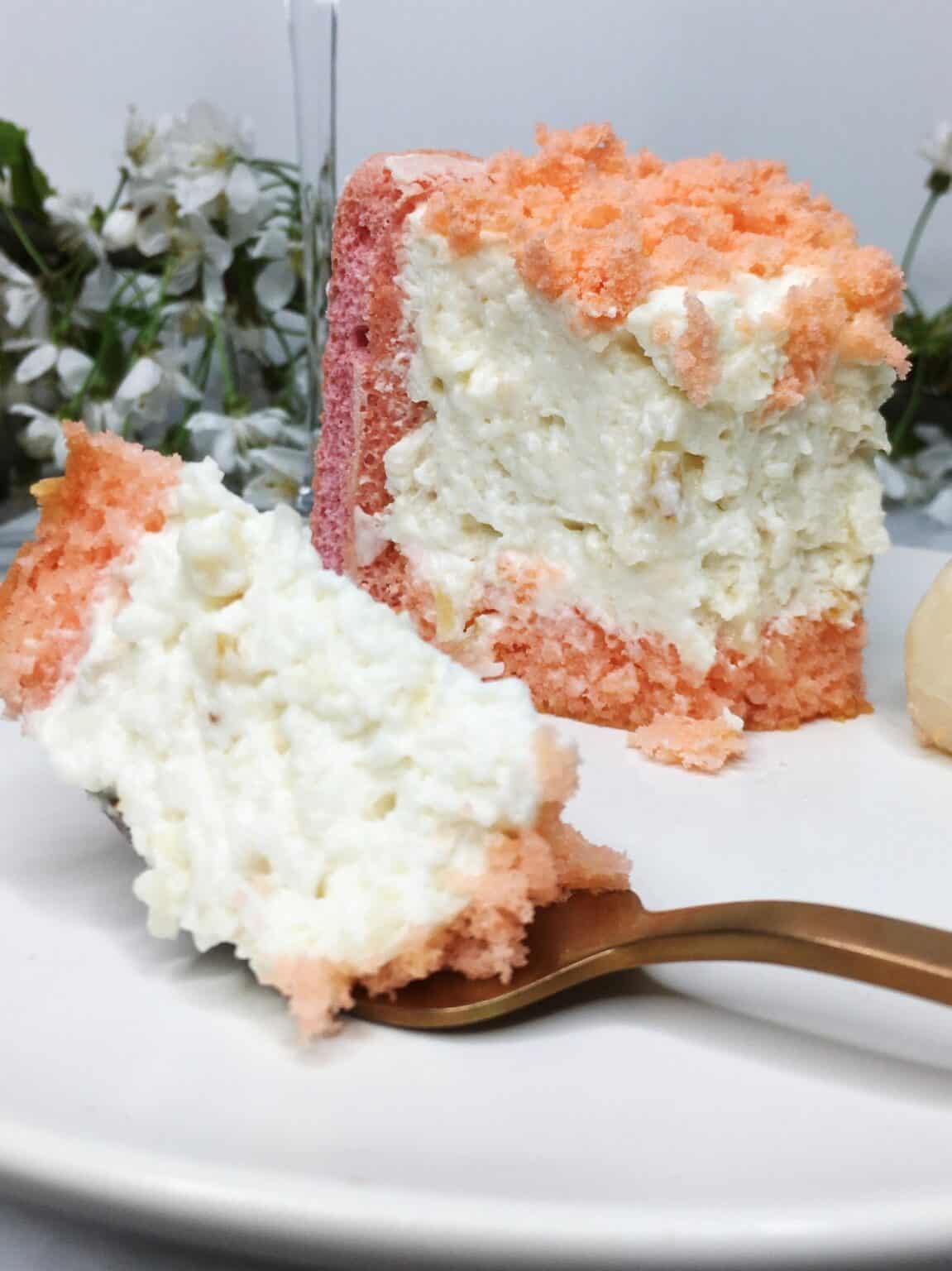 Lychee Cake With Pink Biscuits – Baking Like a Chef