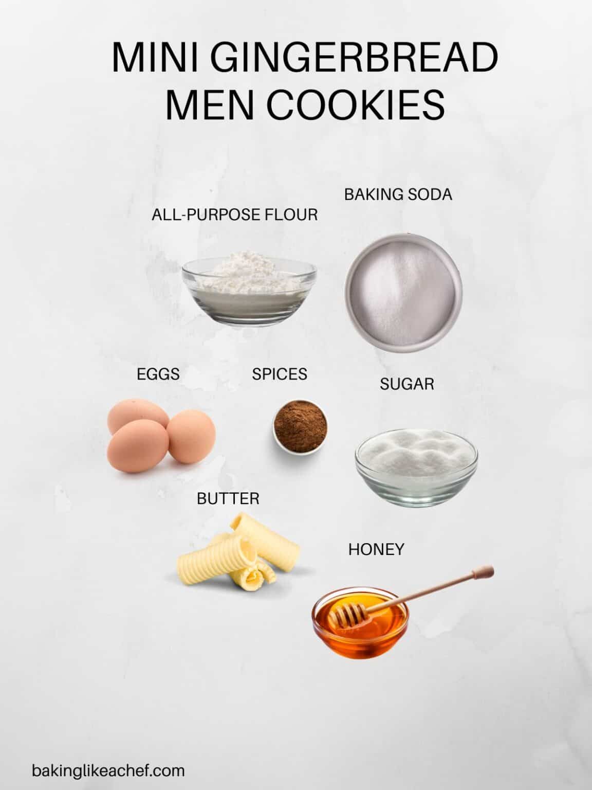 Mini Gingerbread Men Cookies – Baking Like a Chef