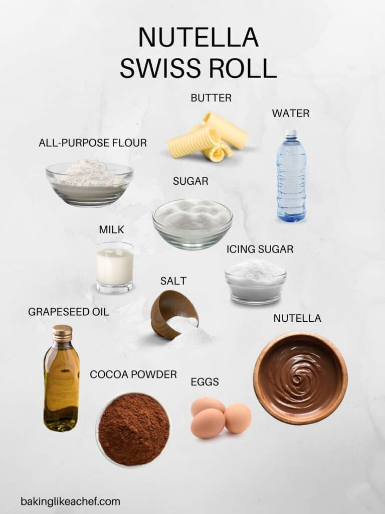 Nutella Swiss Roll – Baking Like a Chef