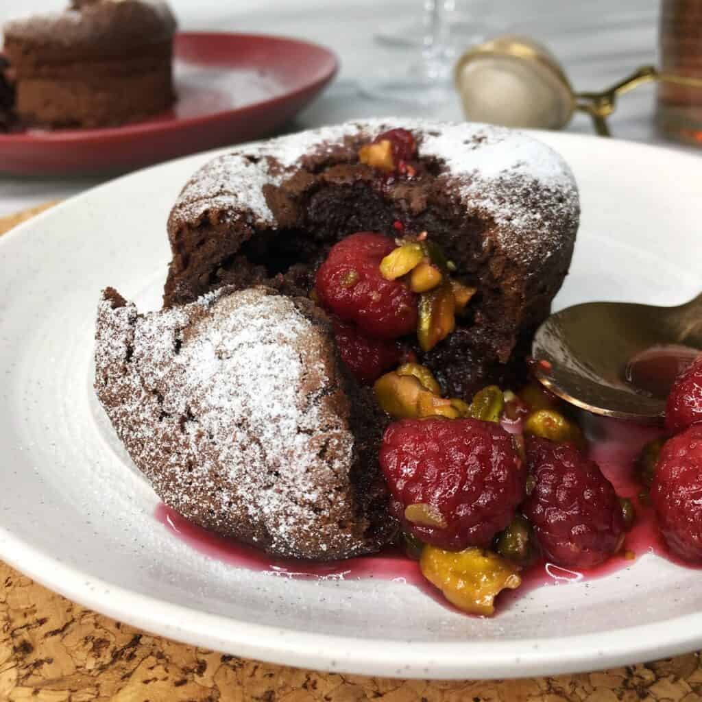 Raspberry Lava Cake (Mi-cuit au Chocolat) – Baking Like a Chef