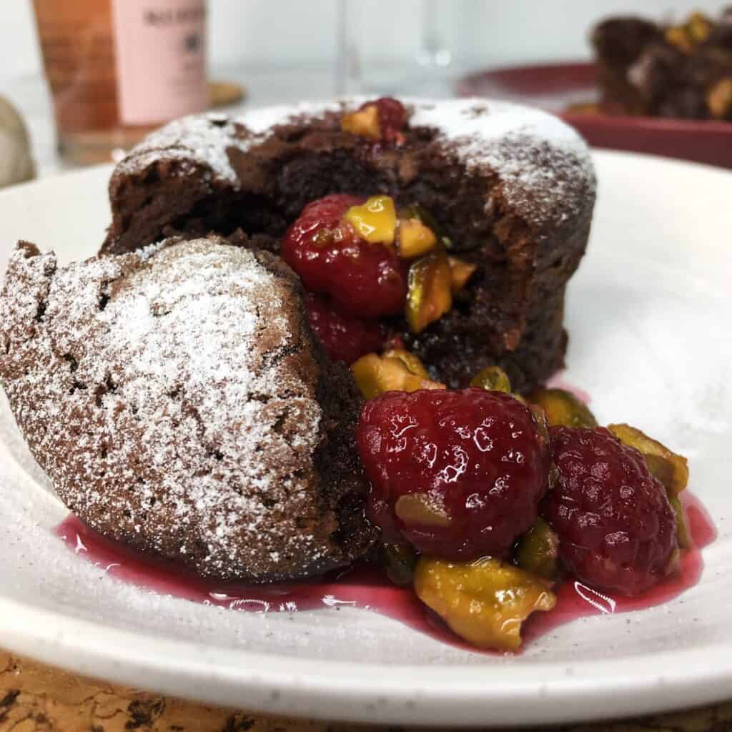 Raspberry Lava Cake (Mi-cuit au Chocolat) – Baking Like a Chef