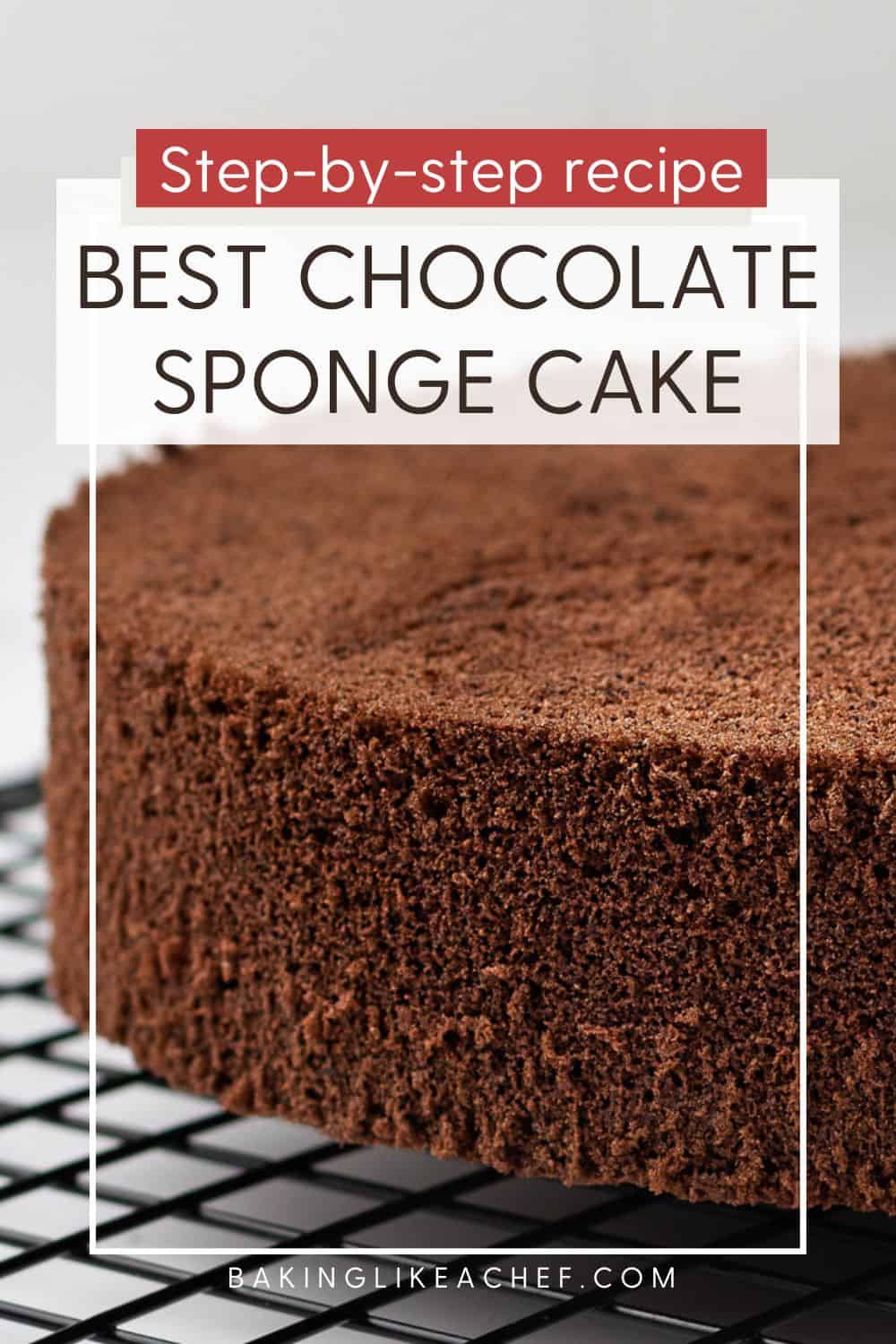 Soft And Light Chocolate Sponge Cake – Baking Like a Chef