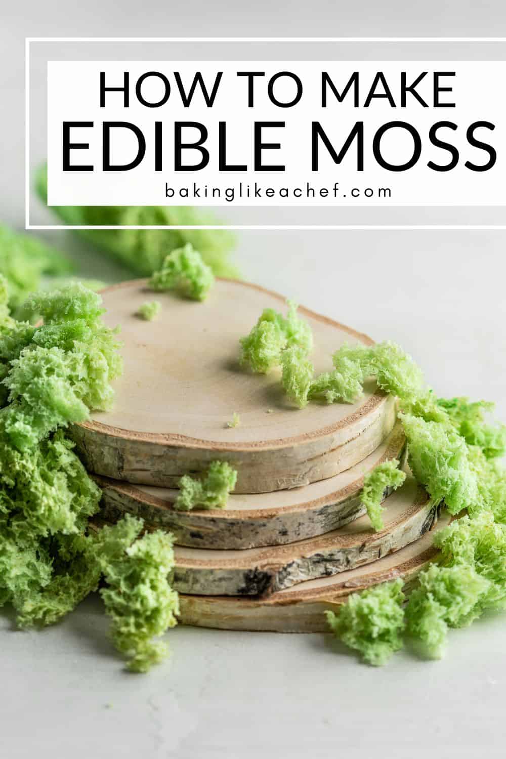 How To Make Edible Moss For Cakes And Cupcakes – Baking Like a Chef