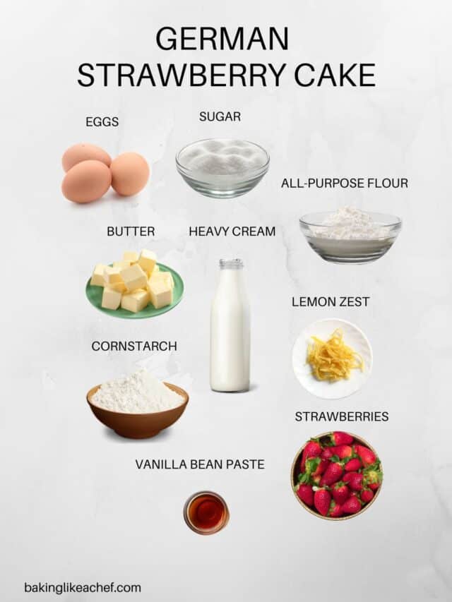 Erdbeerboden (German Strawberry cake) – Baking Like a Chef