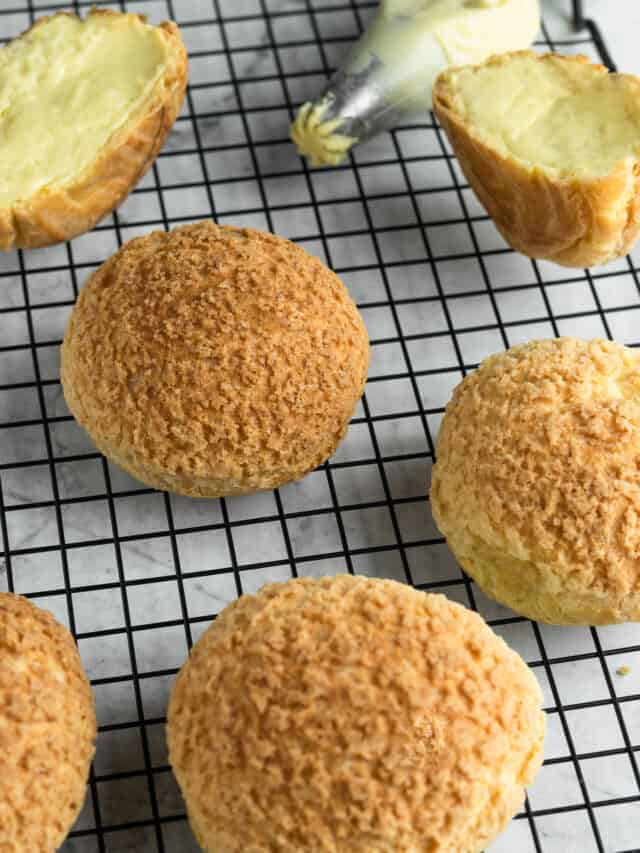 Choux au Craquelin (Foolpoof Recipe) – Baking Like a Chef