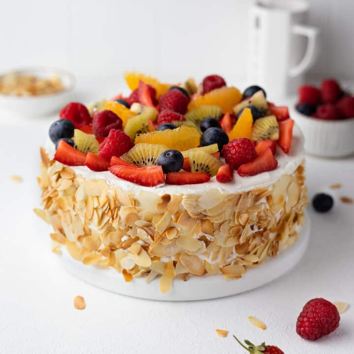 Fresh Fruit Cake (Easy Recipe) – Baking Like a Chef