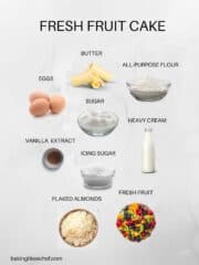 Fresh Fruit Cake (Easy Recipe) – Baking Like a Chef