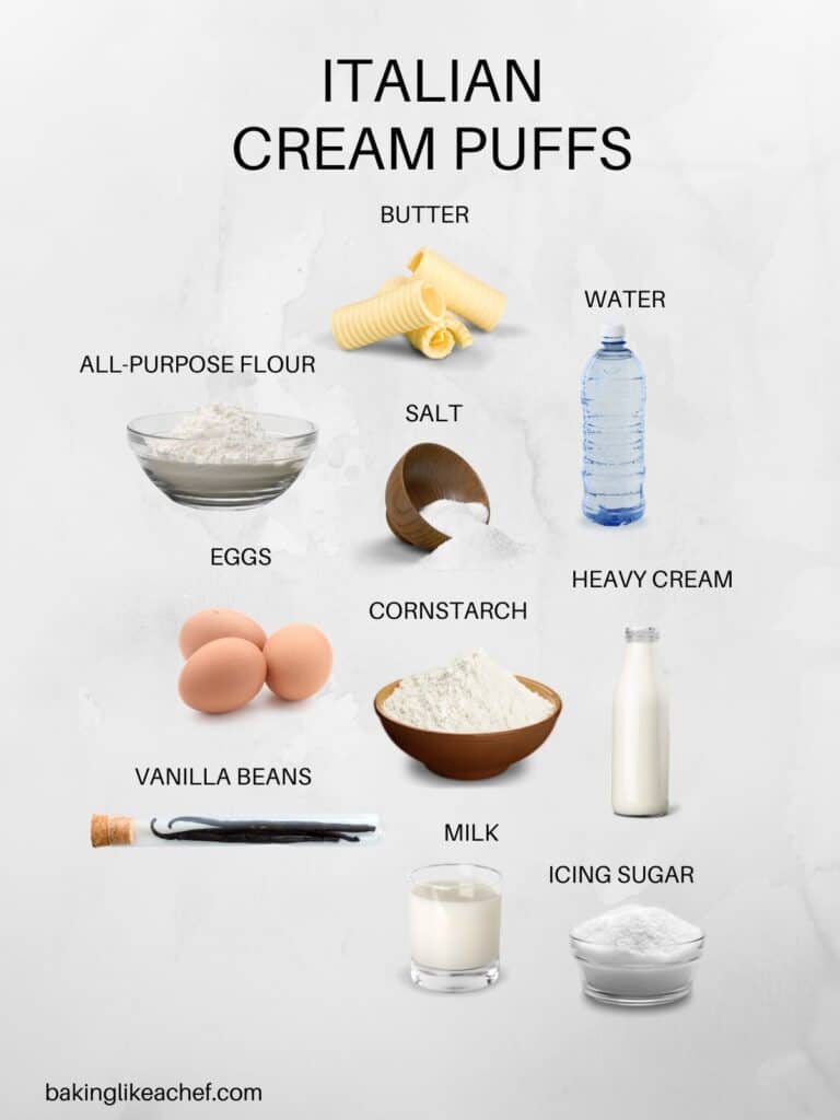 Italian Cream Puffs – Baking Like a Chef