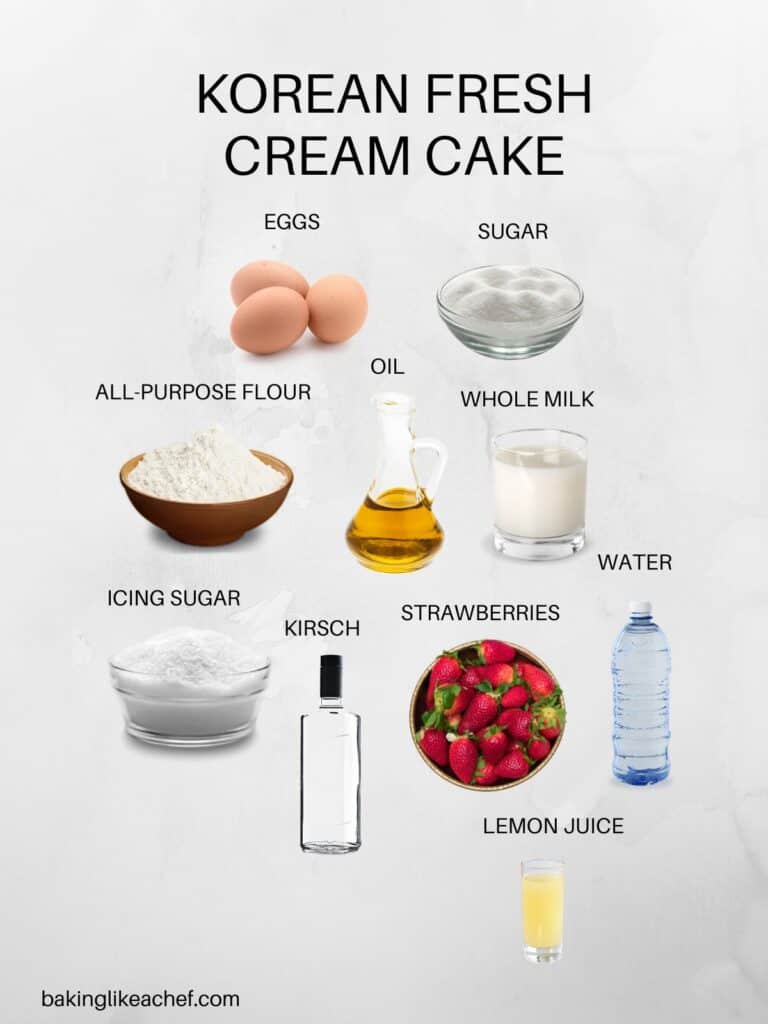 Korean Fresh Cream Cake (Saeng Cream Cake) – Baking Like a Chef