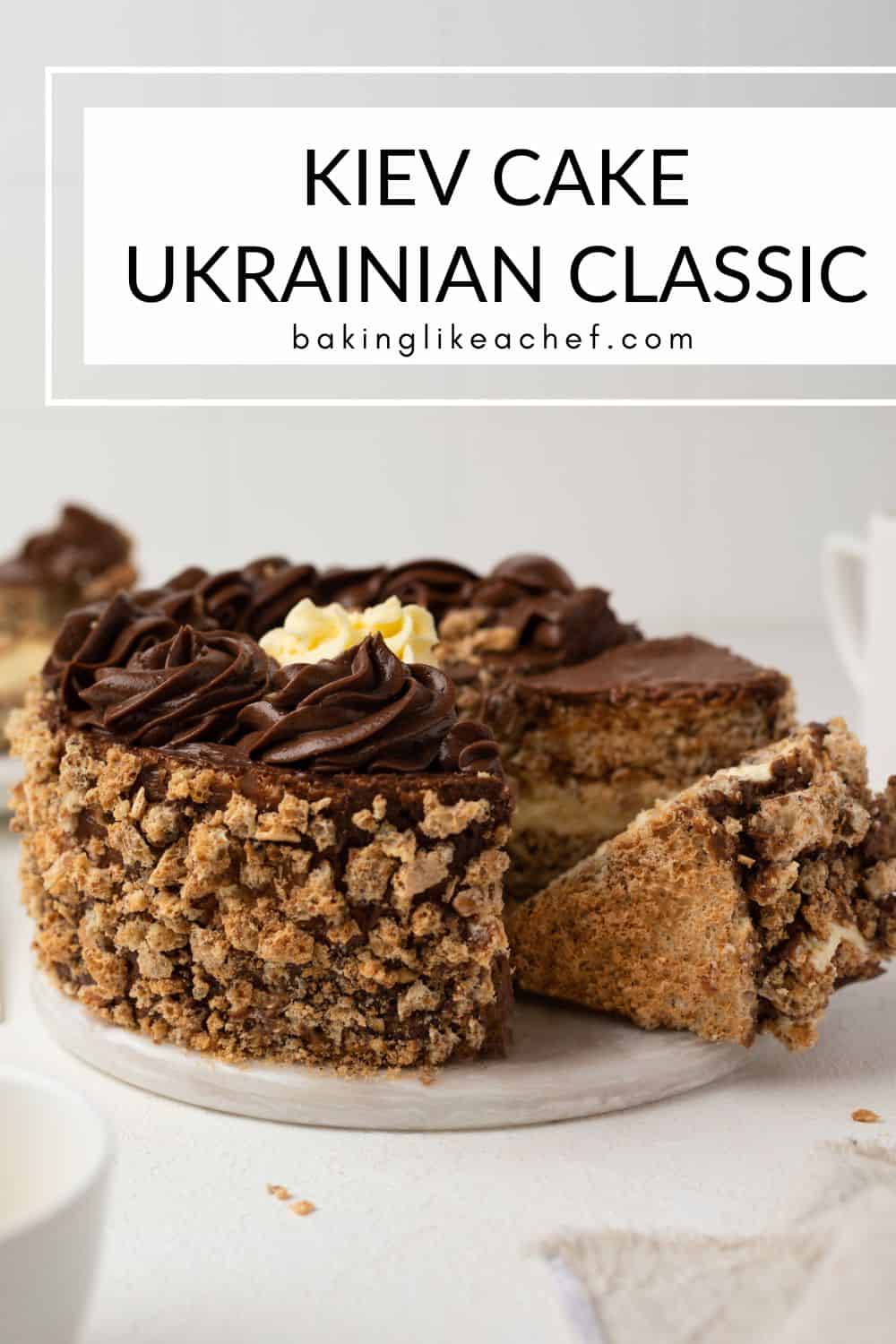 Kiev Cake (Classic Ukrainian Cake) – Baking Like a Chef