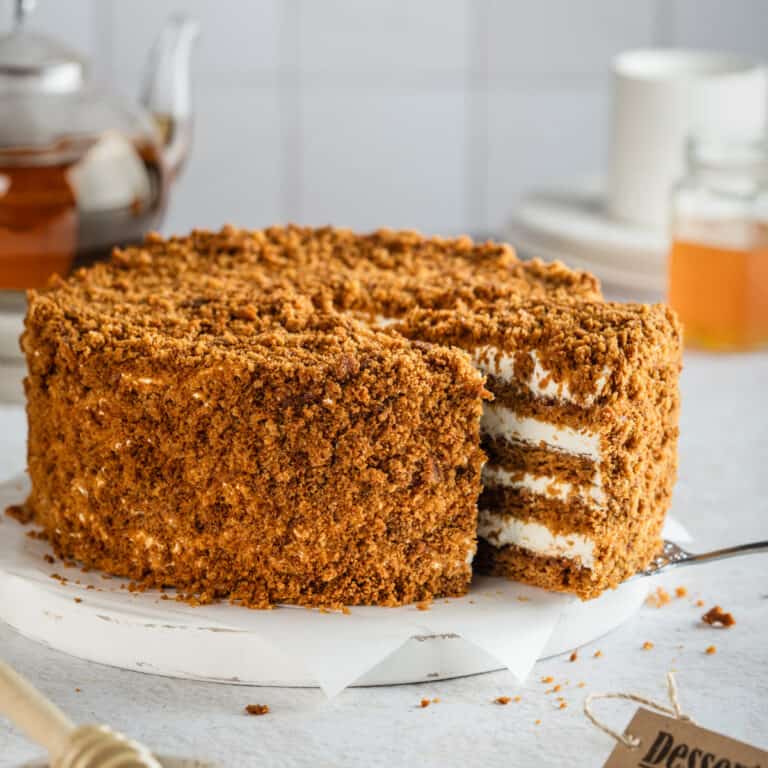 Russian Honey Cake Medovik (Tort Medovik) – Baking Like a Chef